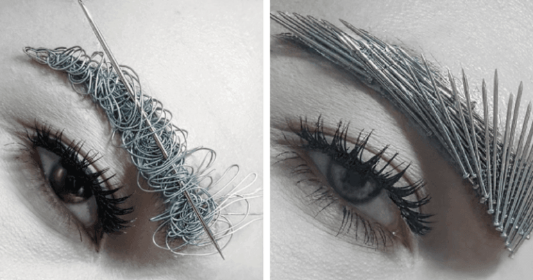 Trending eyebrows with metal