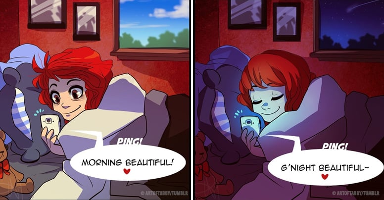 This Artist Depicts The Beauty In Long-Distance Relationships Through ...